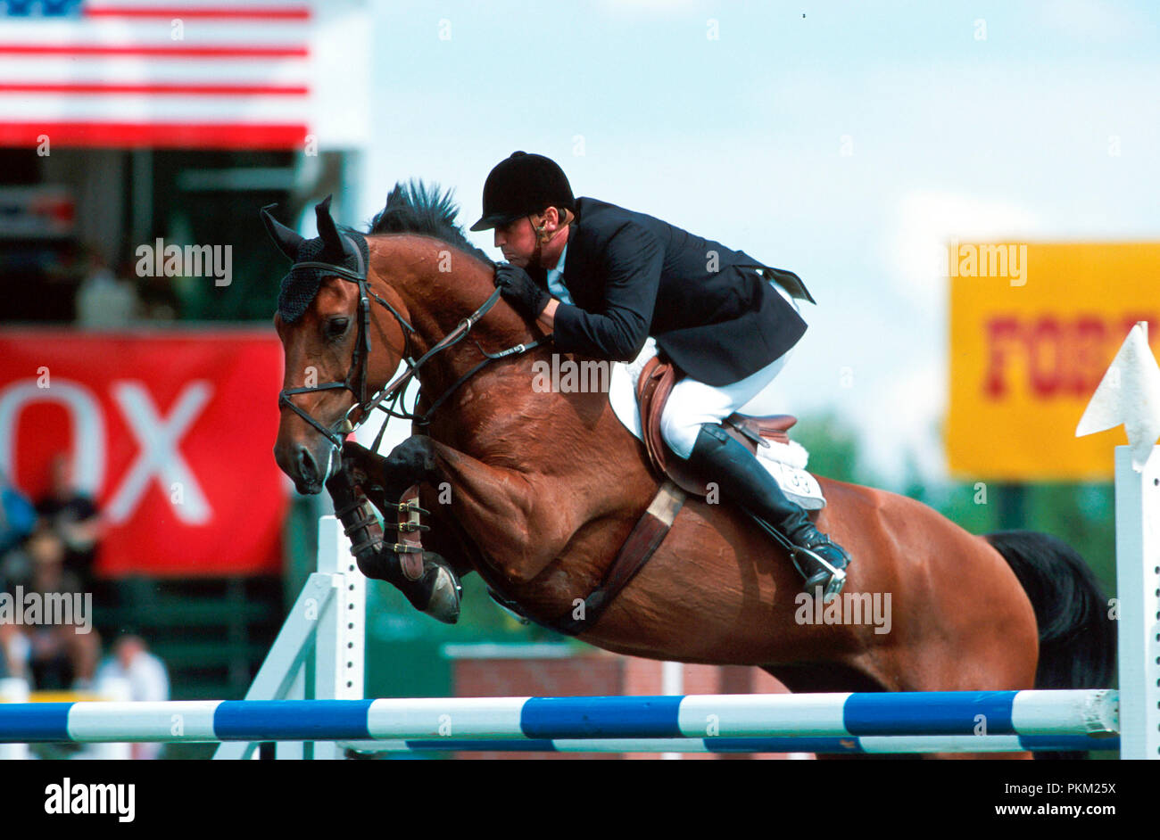 The North American Spruce Meadows 2000, Eric Hasbrouck (USA) riding ...