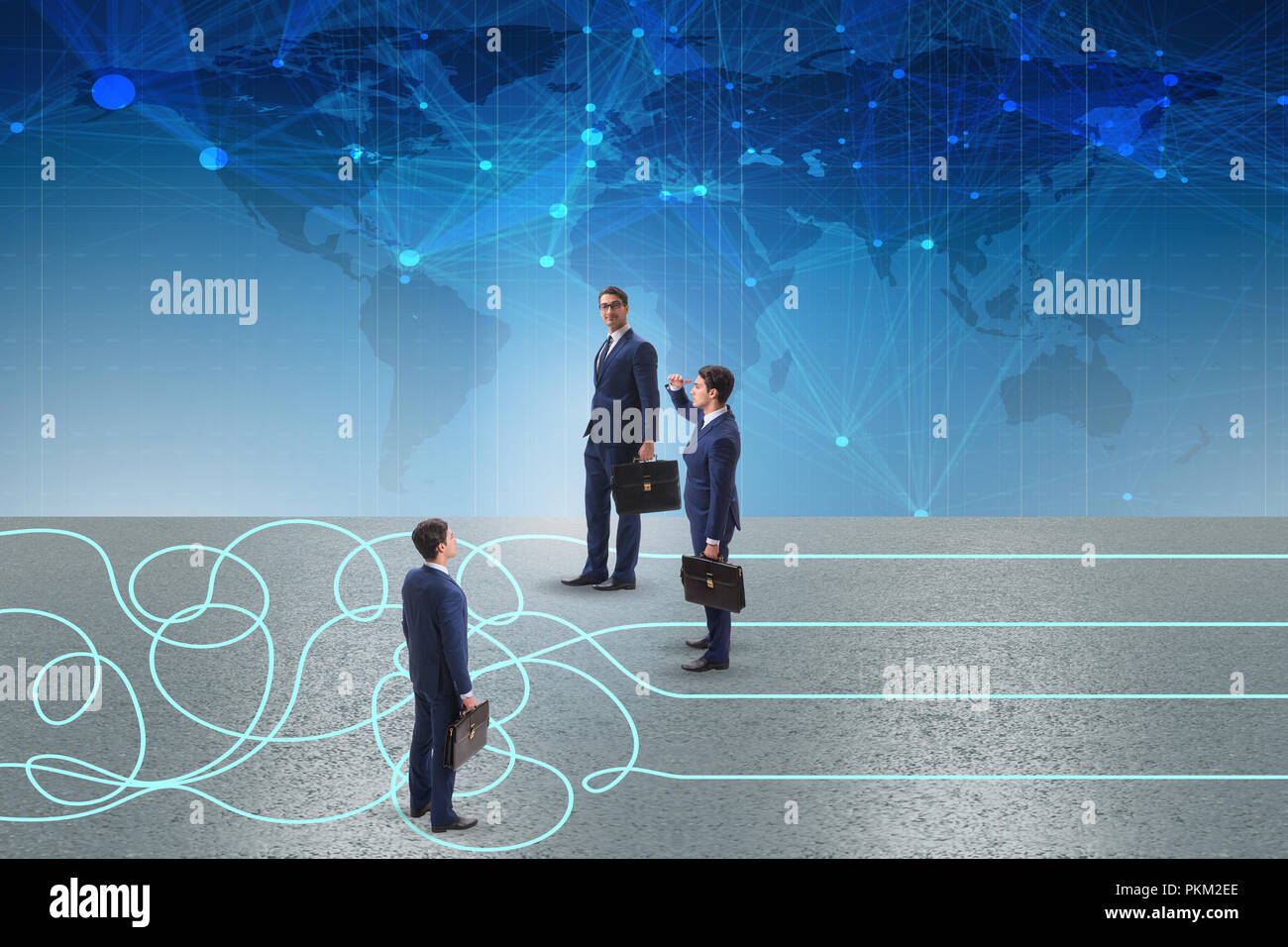 Business concept of uncertainty and confusion Stock Photo - Alamy