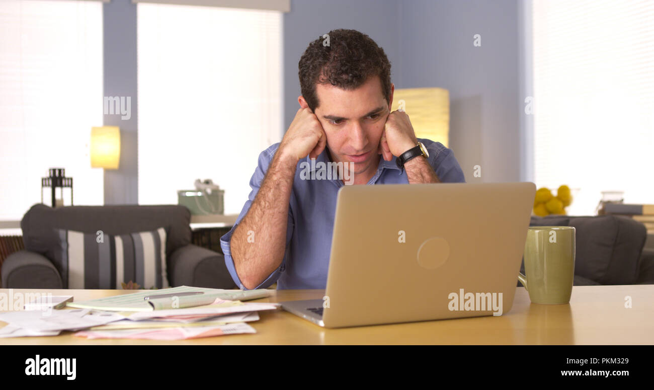 Man doing taxes home hi-res stock photography and images - Alamy
