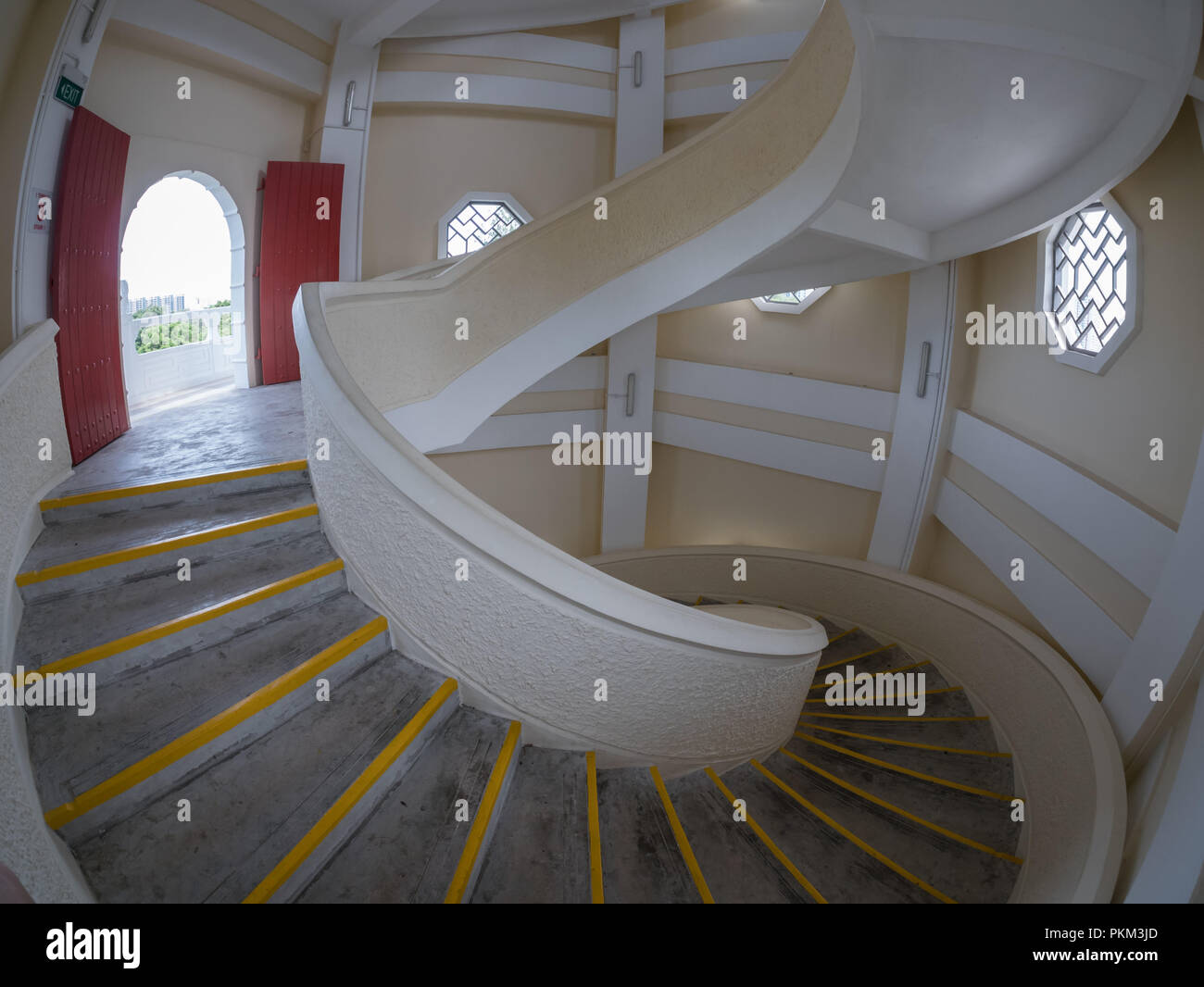 Spiral Staircase in the Seven story pagoda at the Chinese and Japanese ...