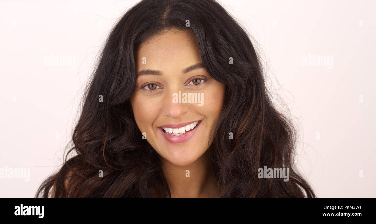 Mexican woman smiling Stock Photo - Alamy
