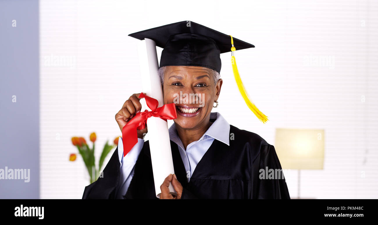 It's never too late to graduate Stock Photo - Alamy
