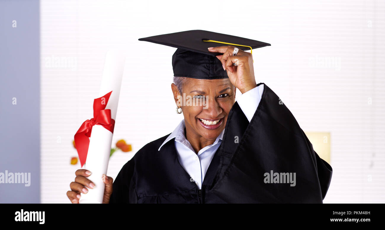 It's never too late to graduate Stock Photo - Alamy
