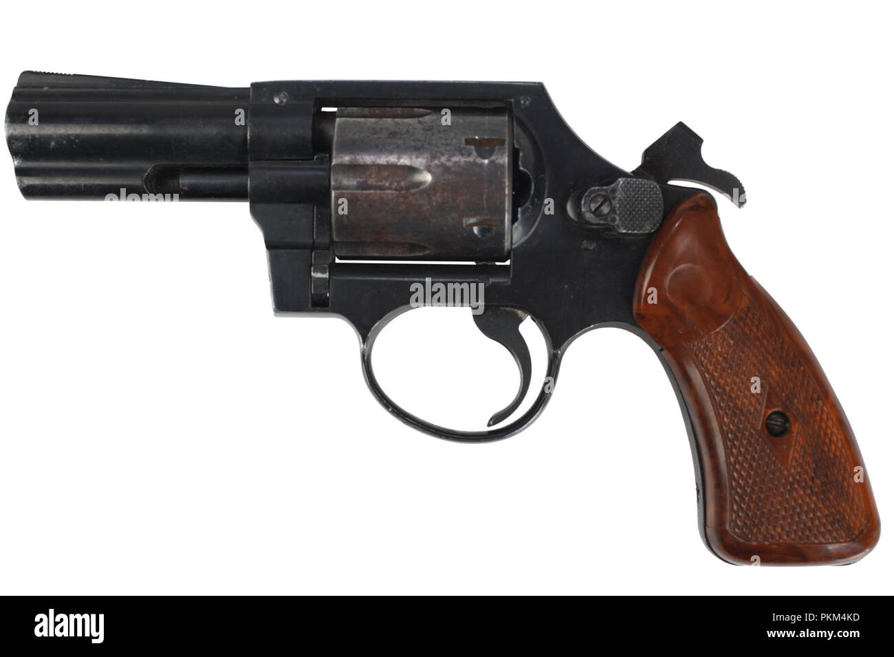 Revolver isolated on white background Stock Photo - Alamy