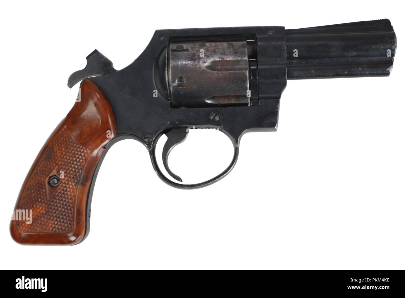 Revolver isolated on white background Stock Photo - Alamy