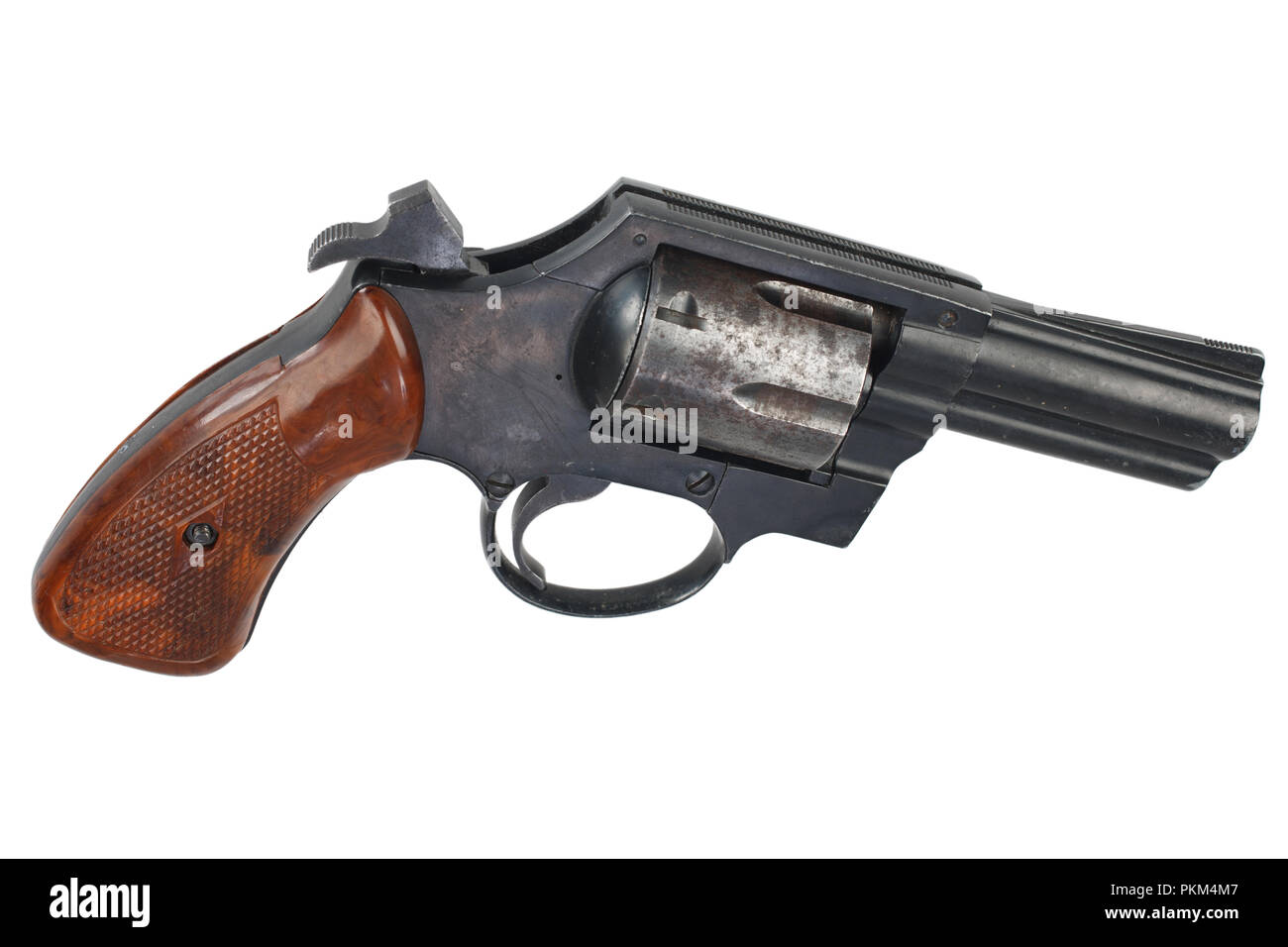 Revolver isolated on white background Stock Photo - Alamy