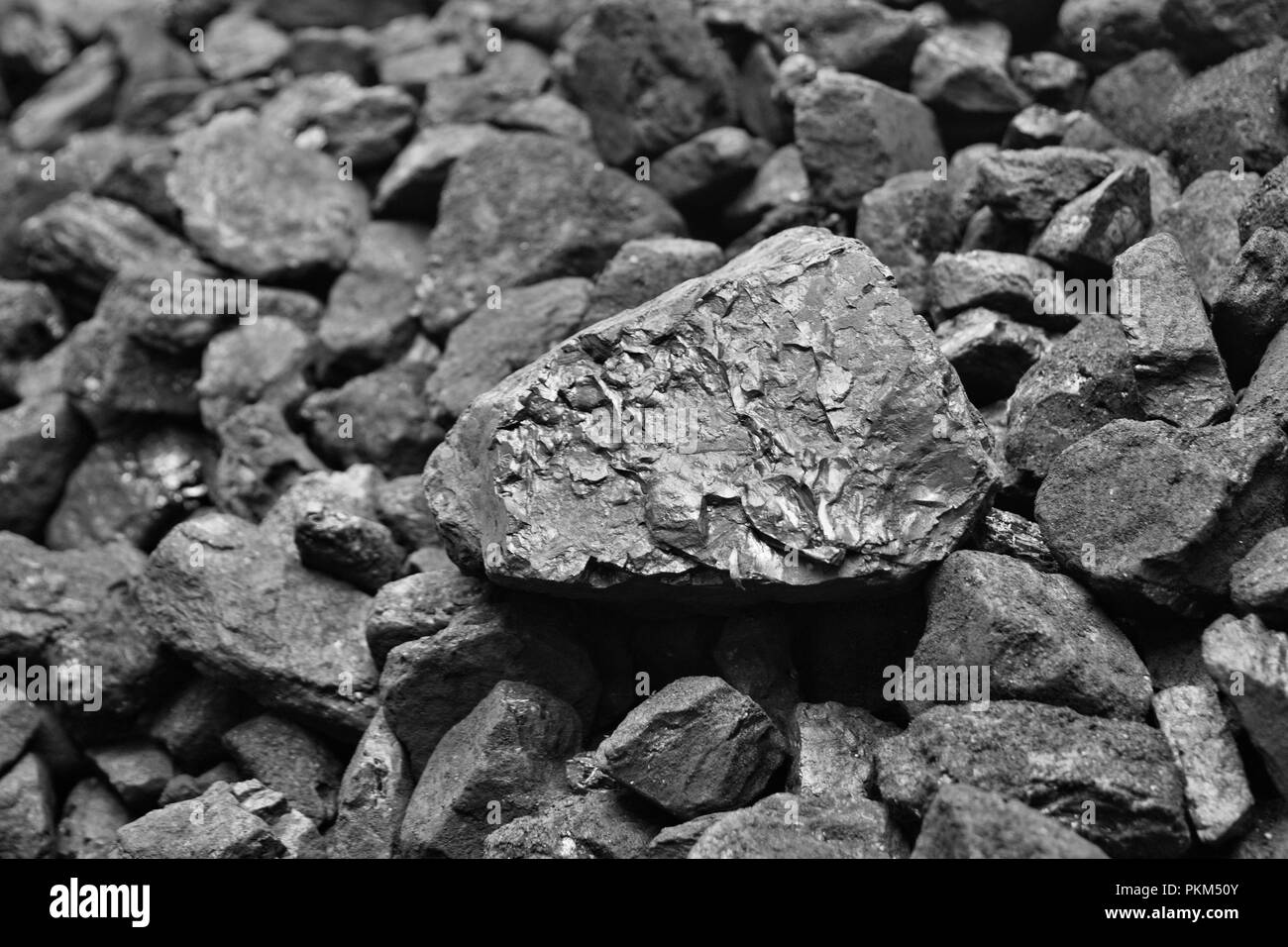 Pile of industrial coal, photo of coal mine background, texture Stock ...