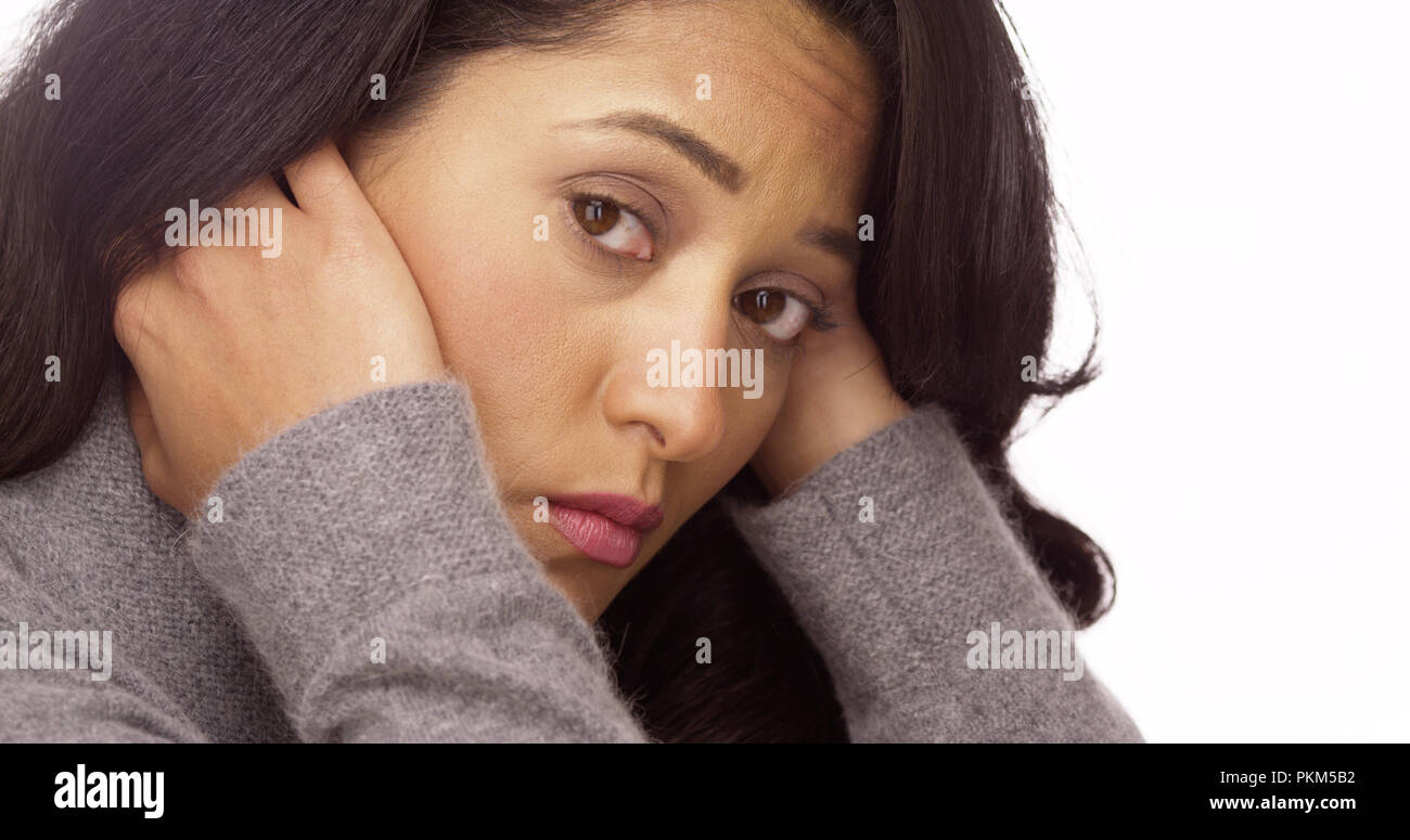 Woman looking overwhelmed hi-res stock photography and images - Alamy