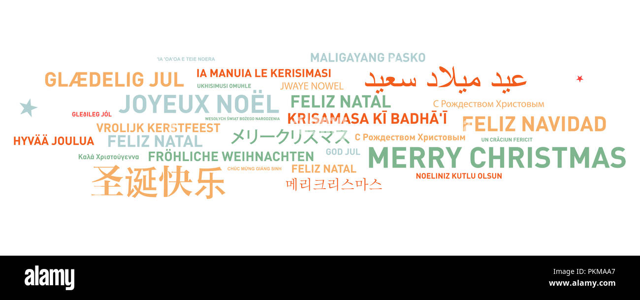 Merry Christmas Different Languages Stock Photos & Merry Christmas ...