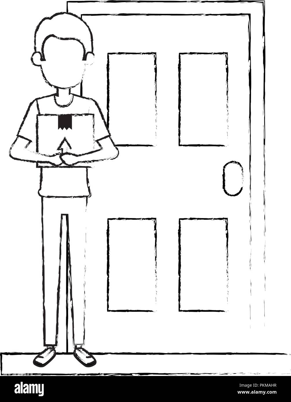 Wooden box delivery service Black and White Stock Photos & Images - Alamy