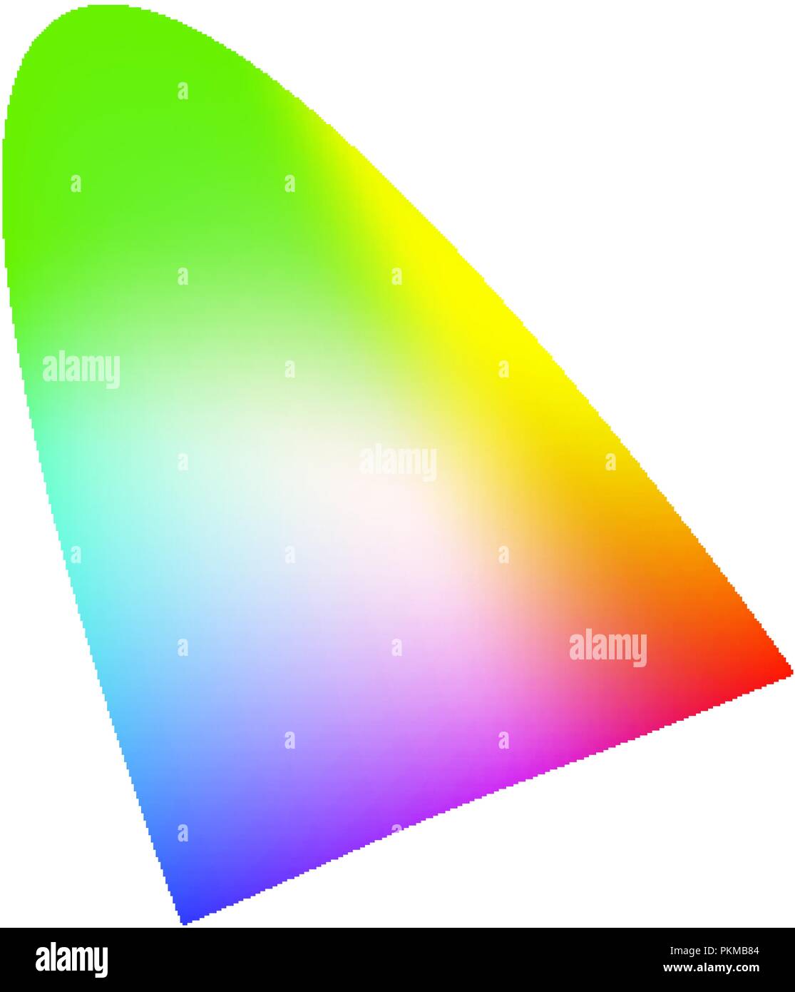 Color tone assistant with rainbow mesh gradient and highlight Stock ...