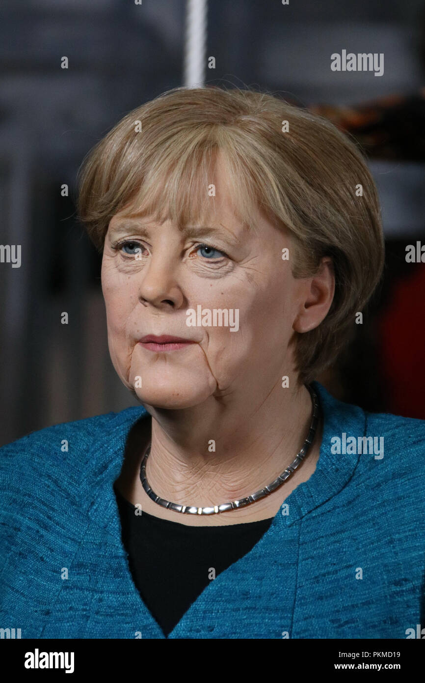 Wax figure of Angela Merkel at Panoptikum Hamburg Featuring: Angela ...