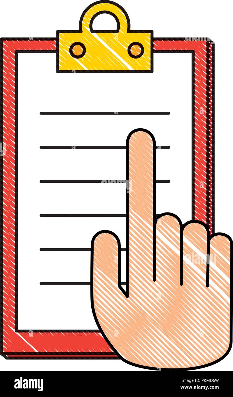 hand with checklist clipboard Stock Vector Image & Art - Alamy