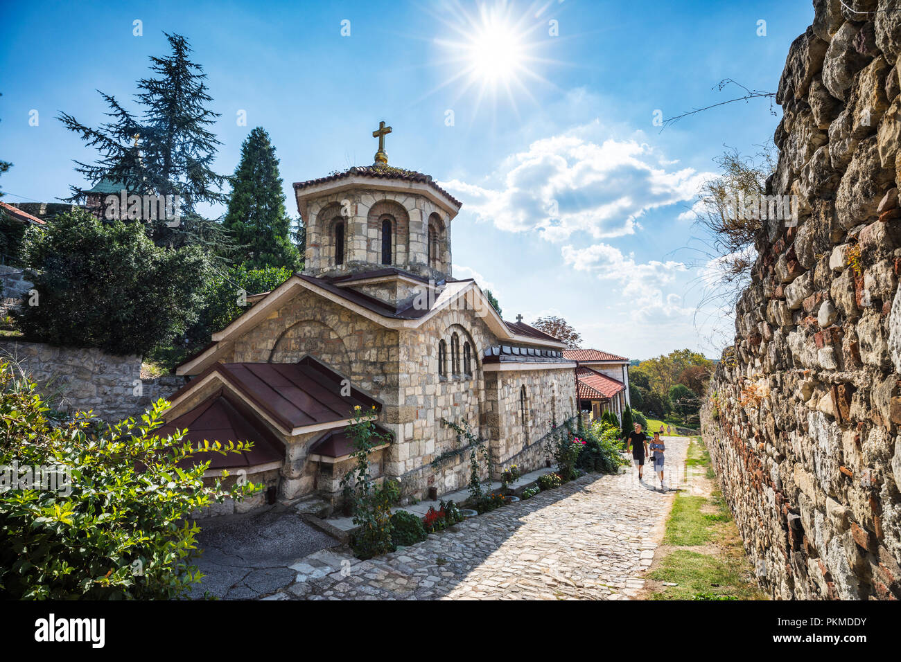 Saint Petka ortodox church at Kalemegdan fortress in Belgrade Stock ...