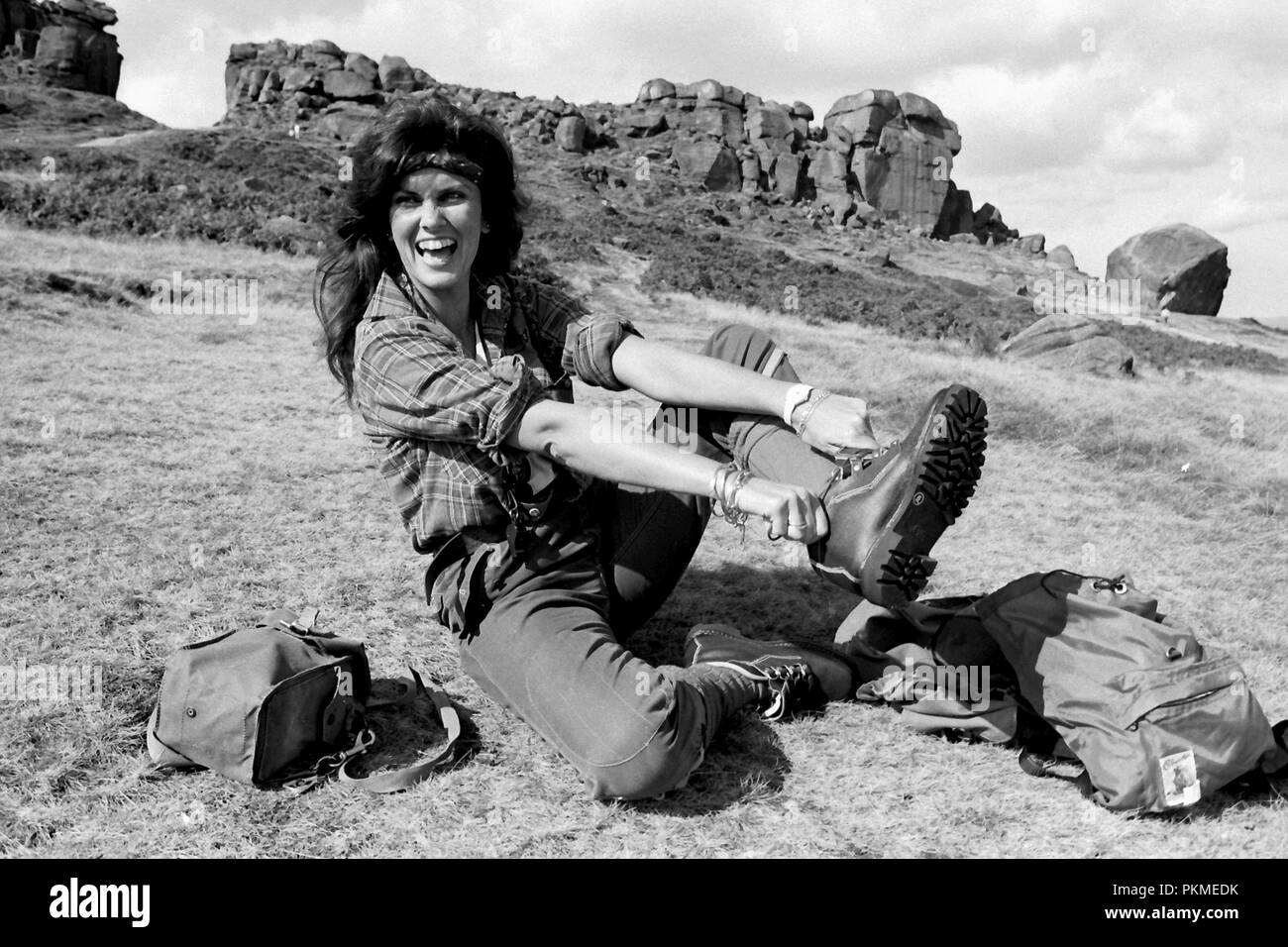 Caroline munro spy Black and White Stock Photos & Images - Alamy