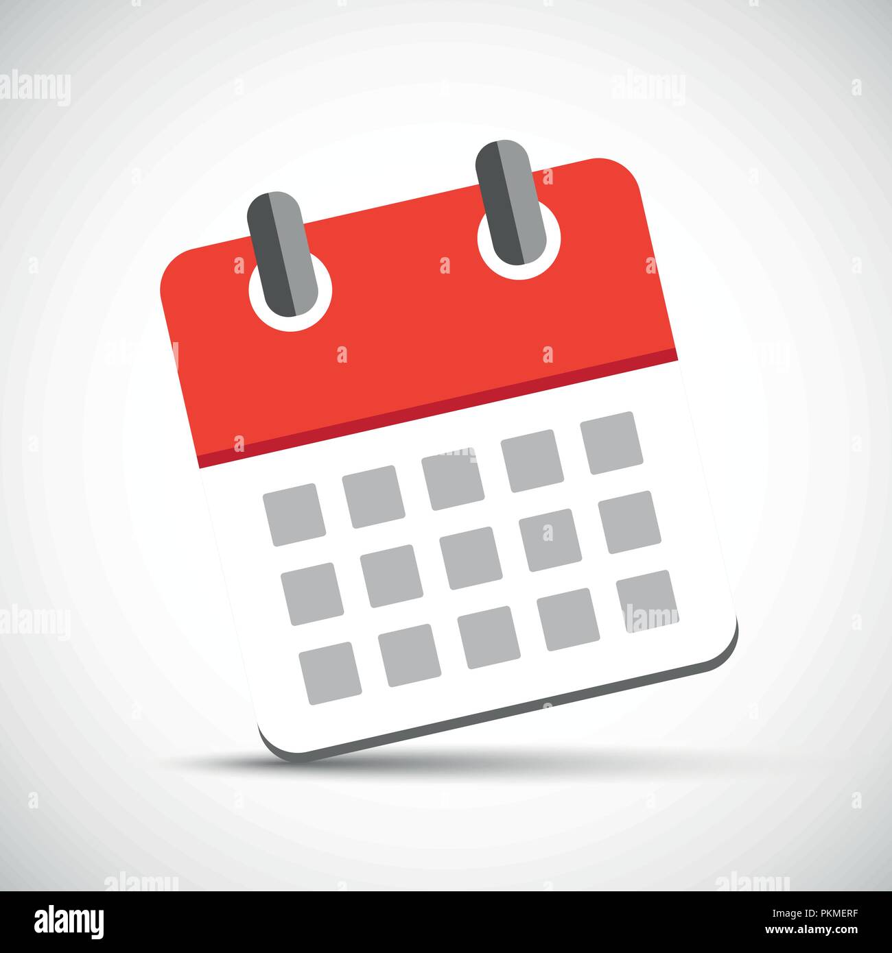 vector illustration of red calendar month icon EPS10 Stock Vector Image ...