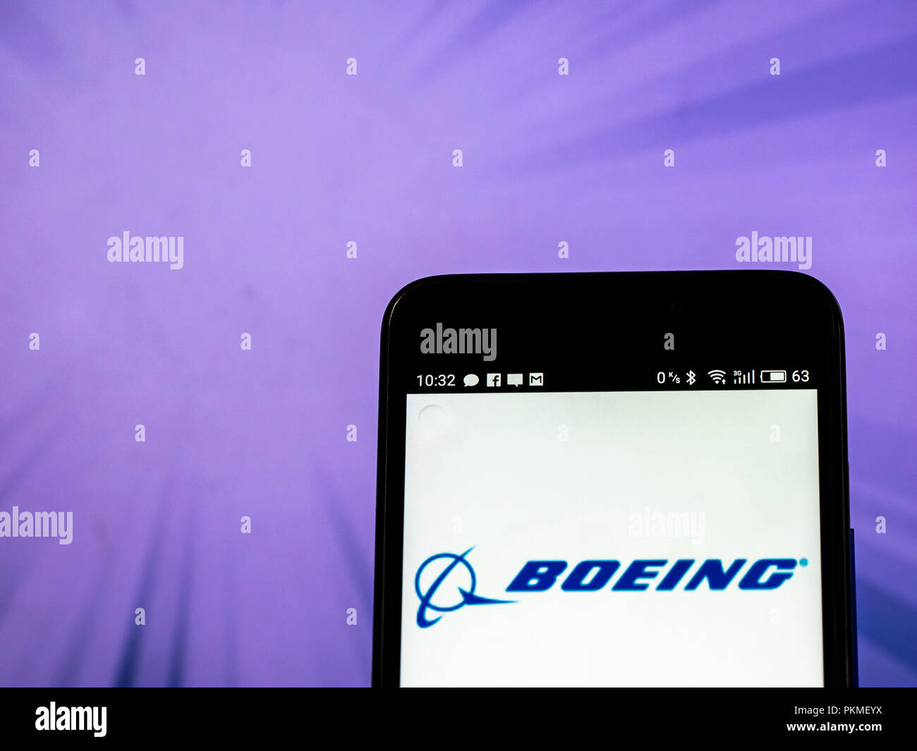 Boeing Company logo seen displayed on smart phone Stock Photo - Alamy