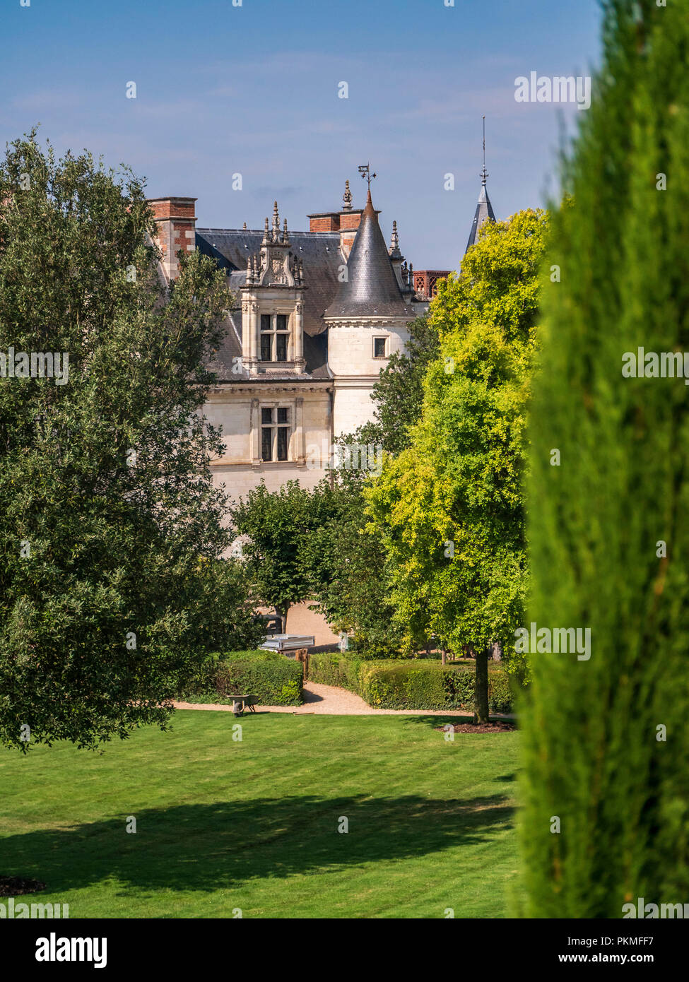 The royal Chateau at Amboise in the Loire Valley in France Stock Photo ...