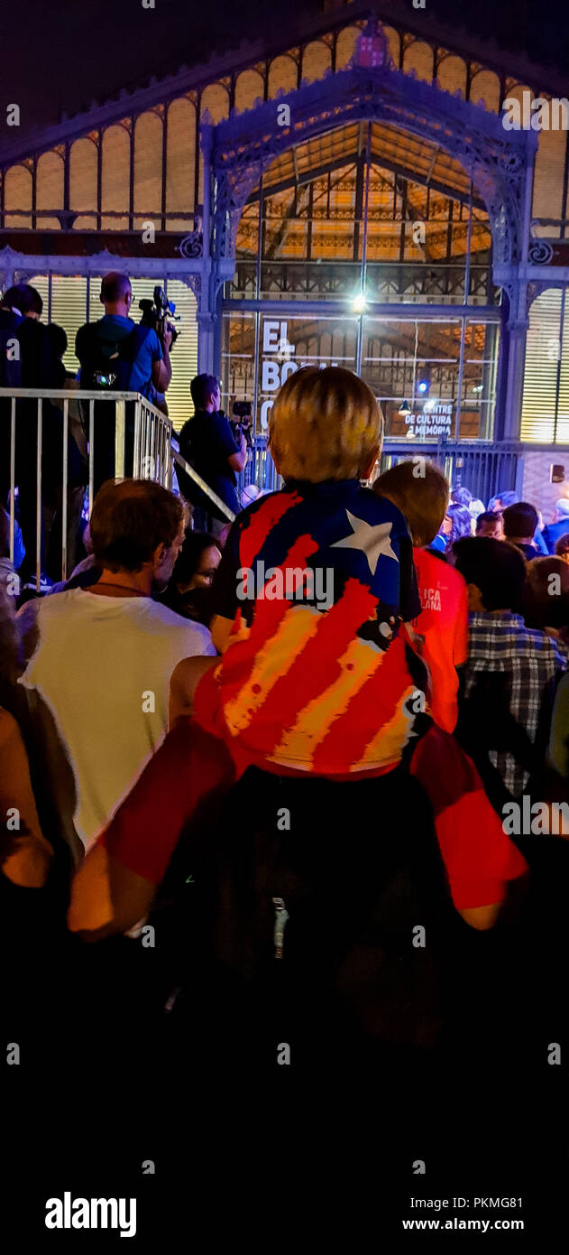 Barcelona,Catalunya,Spain, day of Catalunya festival Stock Photo - Alamy