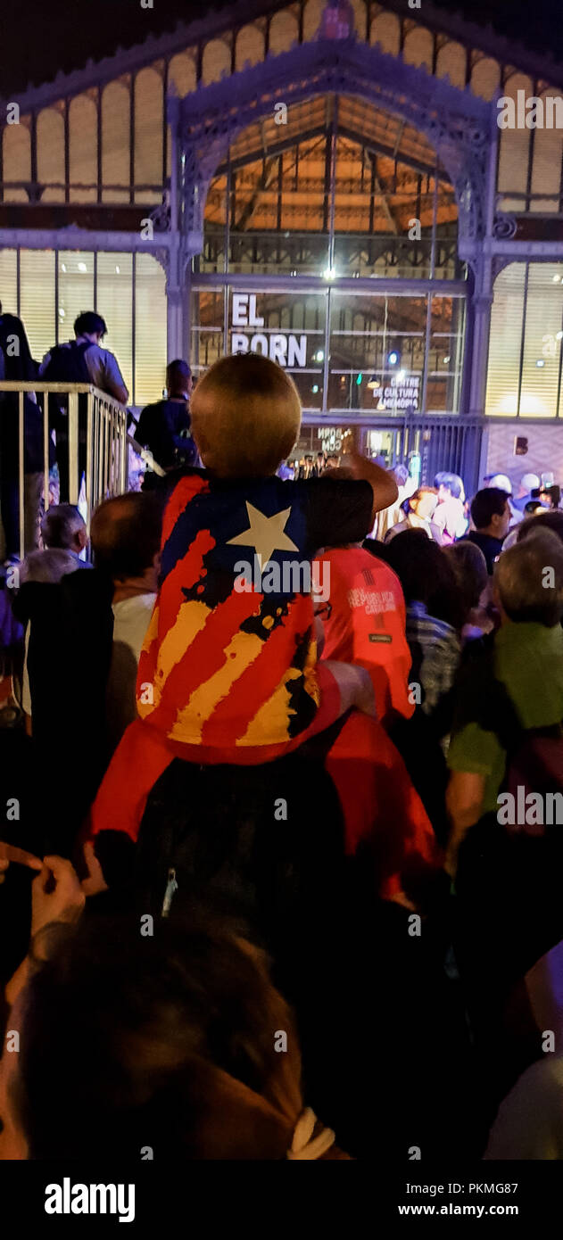 Barcelona,Catalunya,Spain, day of Catalunya festival Stock Photo - Alamy