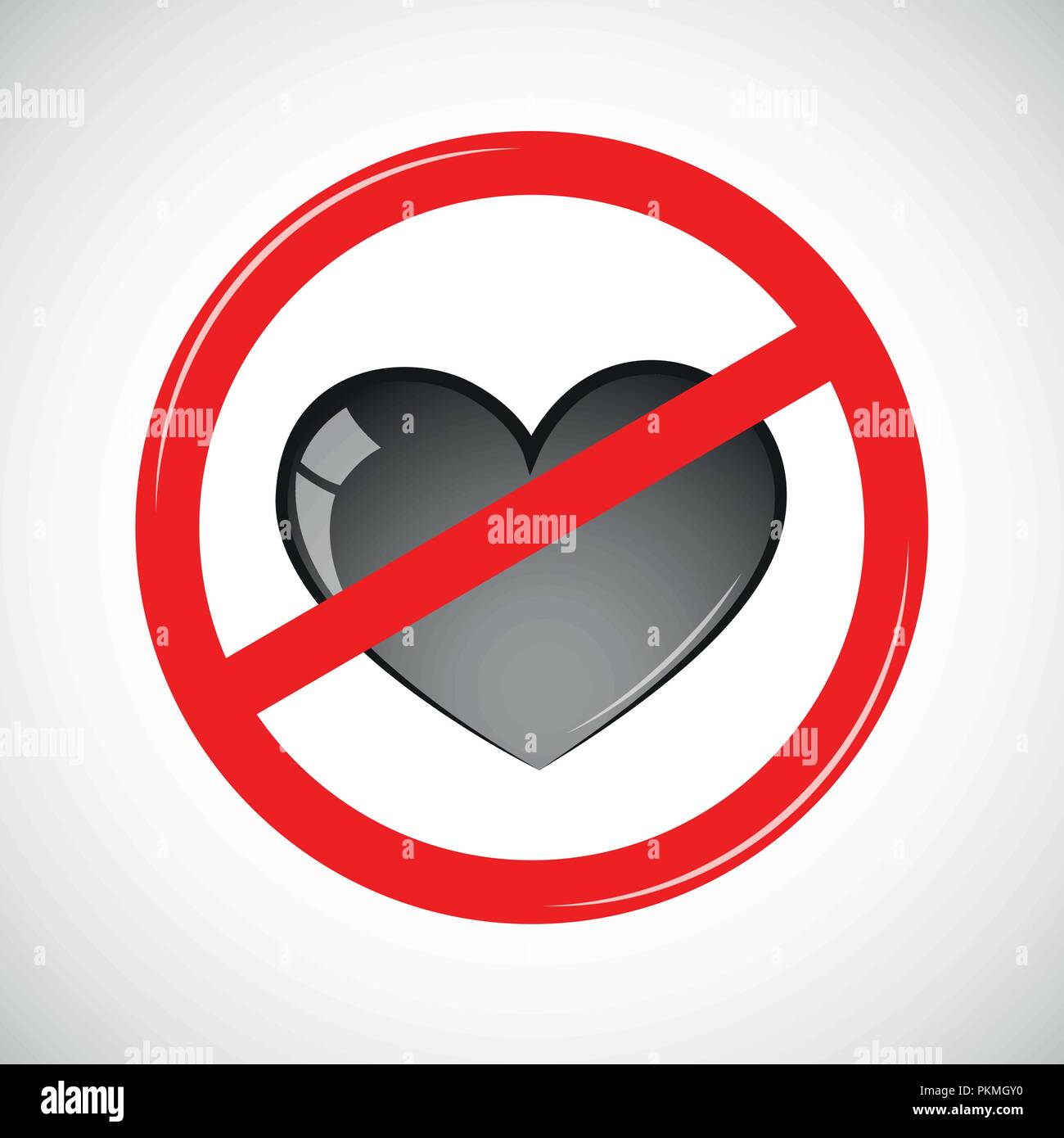 forbidden love sign icon pictogram vector illustration EPS10 Stock ...