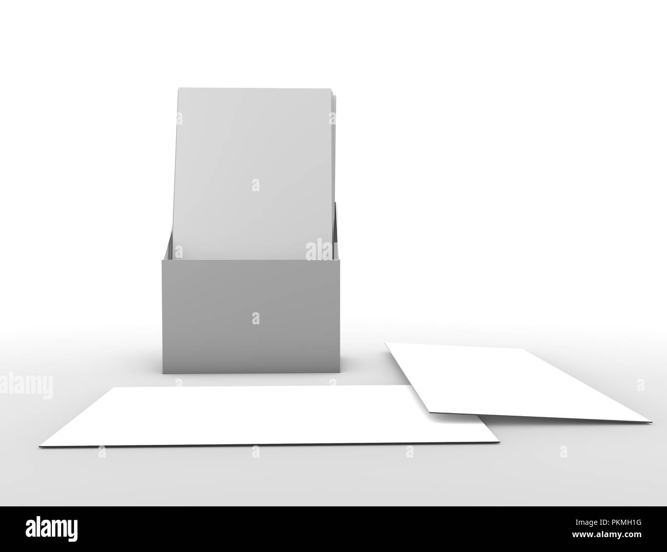 Business Card Mock 3d Illustration Stock Photo - Alamy