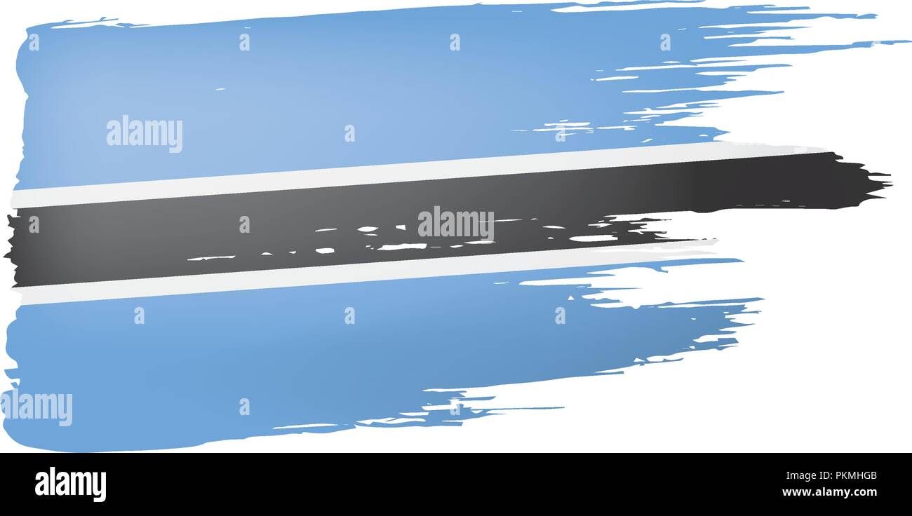 Botswana flag, vector illustration on a white background Stock Vector Image & Art - Alamy