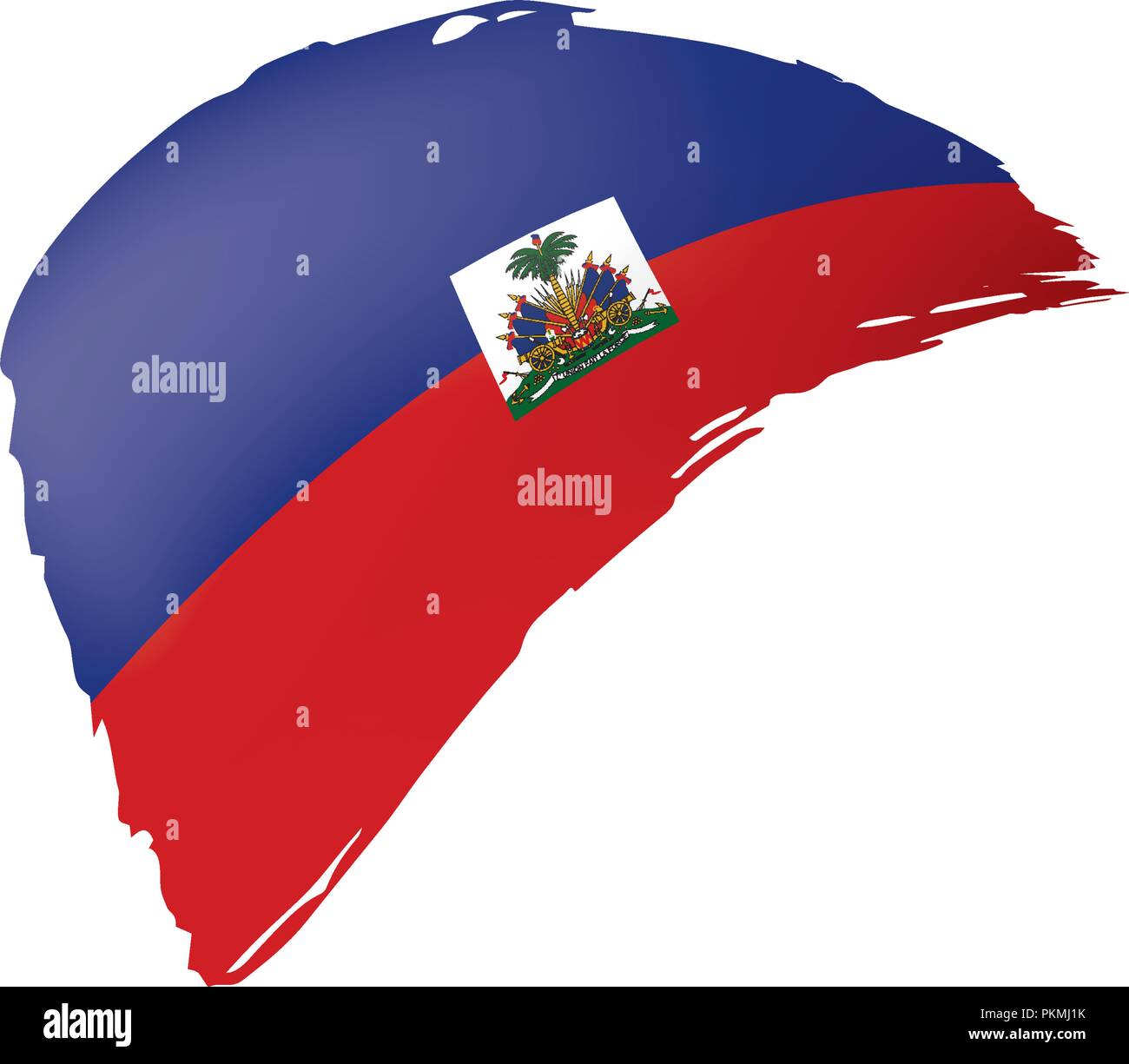 Haiti flag, vector illustration on a white background Stock Vector ...