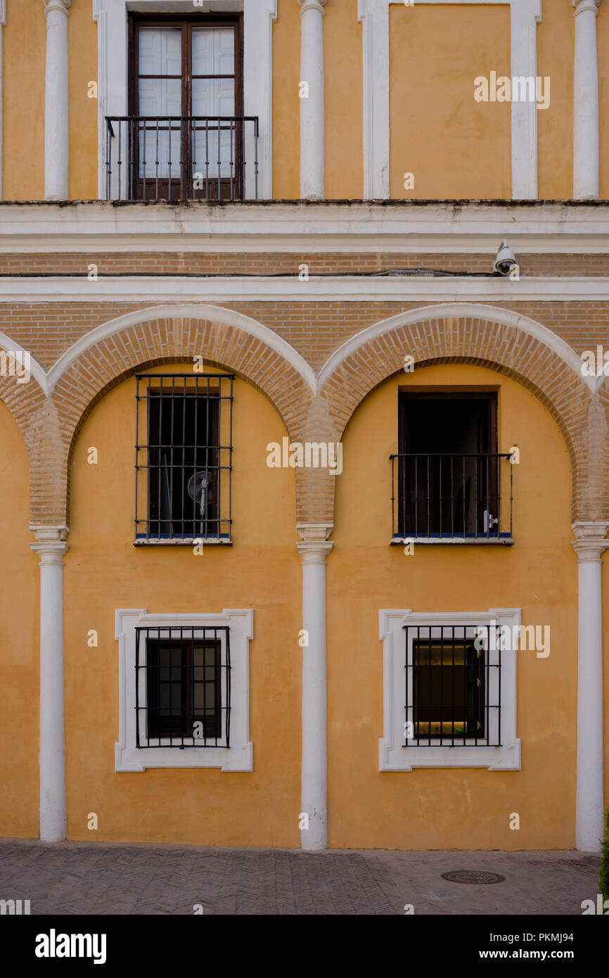 Yellow arches in Seville, Spain, Europe Stock Photo - Alamy