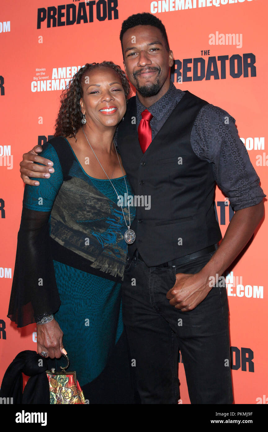 Brian A. Prince and his mother attending 'The Predator' special ...