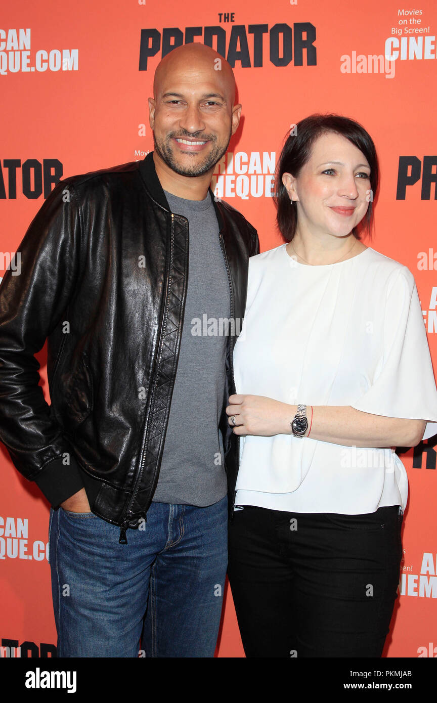 Keegan Michael Key And His Wife Elisa Pugliese Attending The Predator