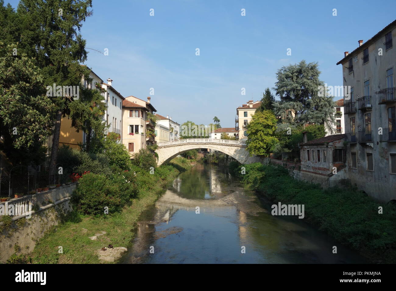 Ancient bridge of Vicenza town Stock Photo - Alamy