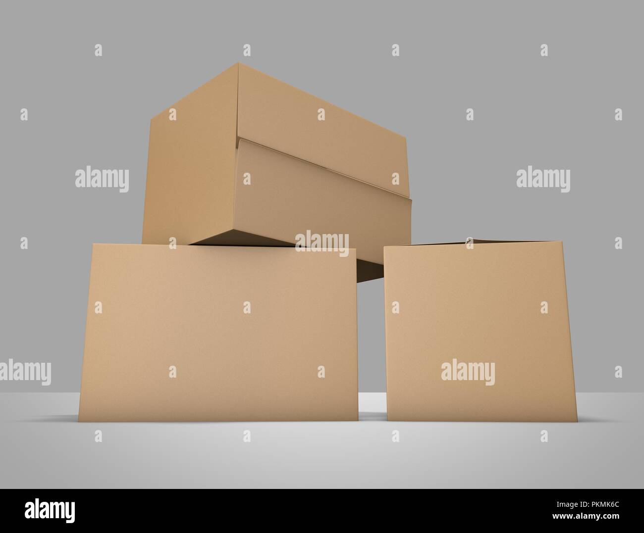 Carton box mock up Stock Photo - Alamy
