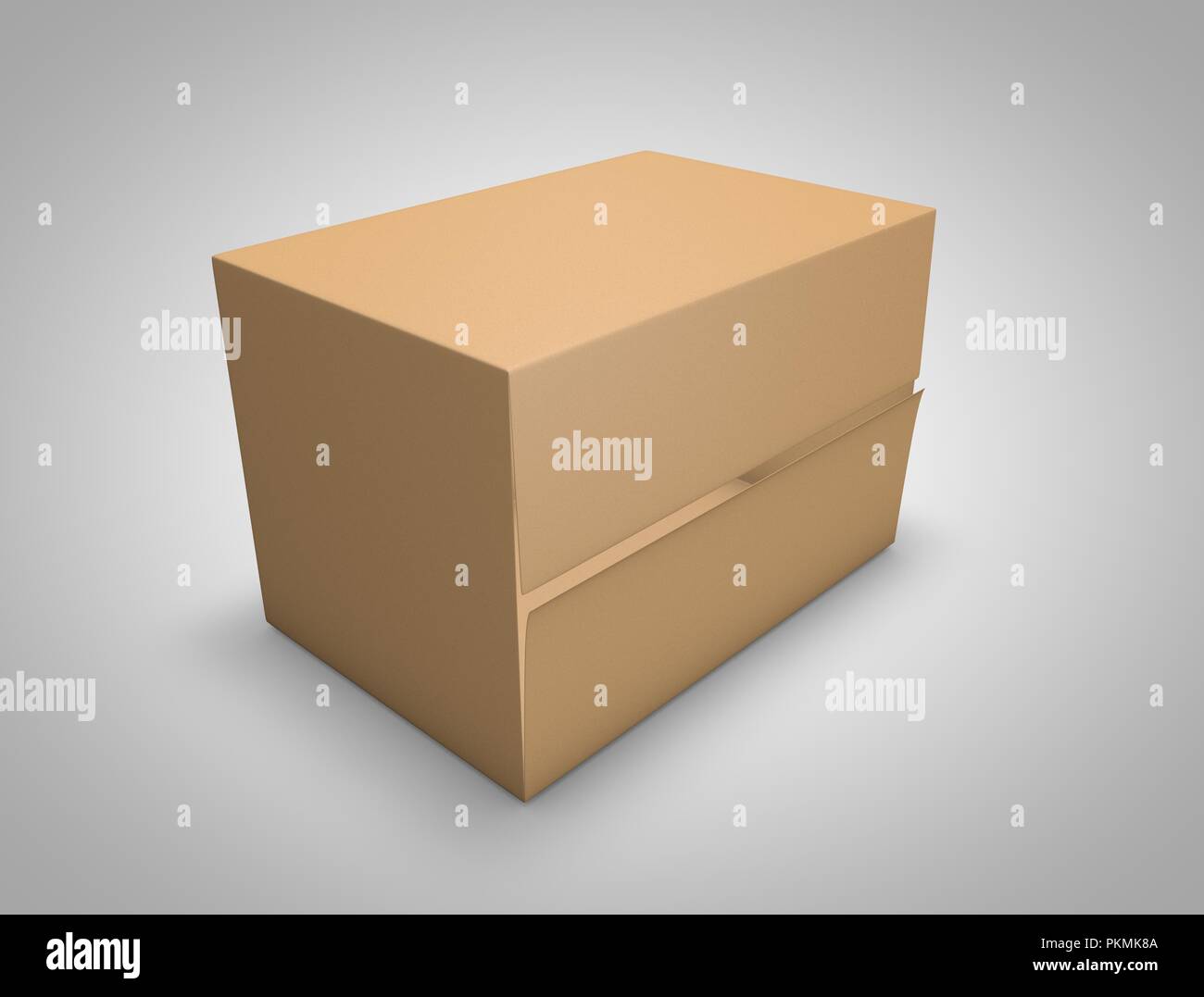 Carton box mock up Stock Photo - Alamy