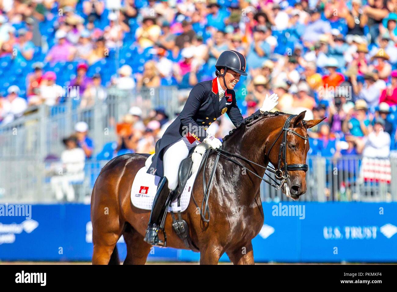 Charlotte Dujardin riding Mount St John Freestyle. GBR. FEI Grand Prix Dressage. Team. Day 3 ...