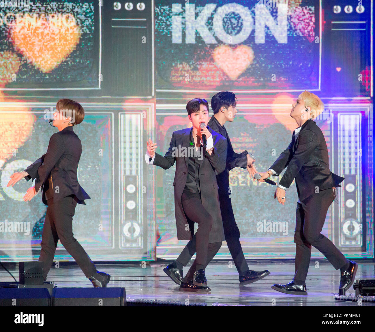 iKON, Sep 8, 2018 : South Korean boy band iKON performs at the MBC ...