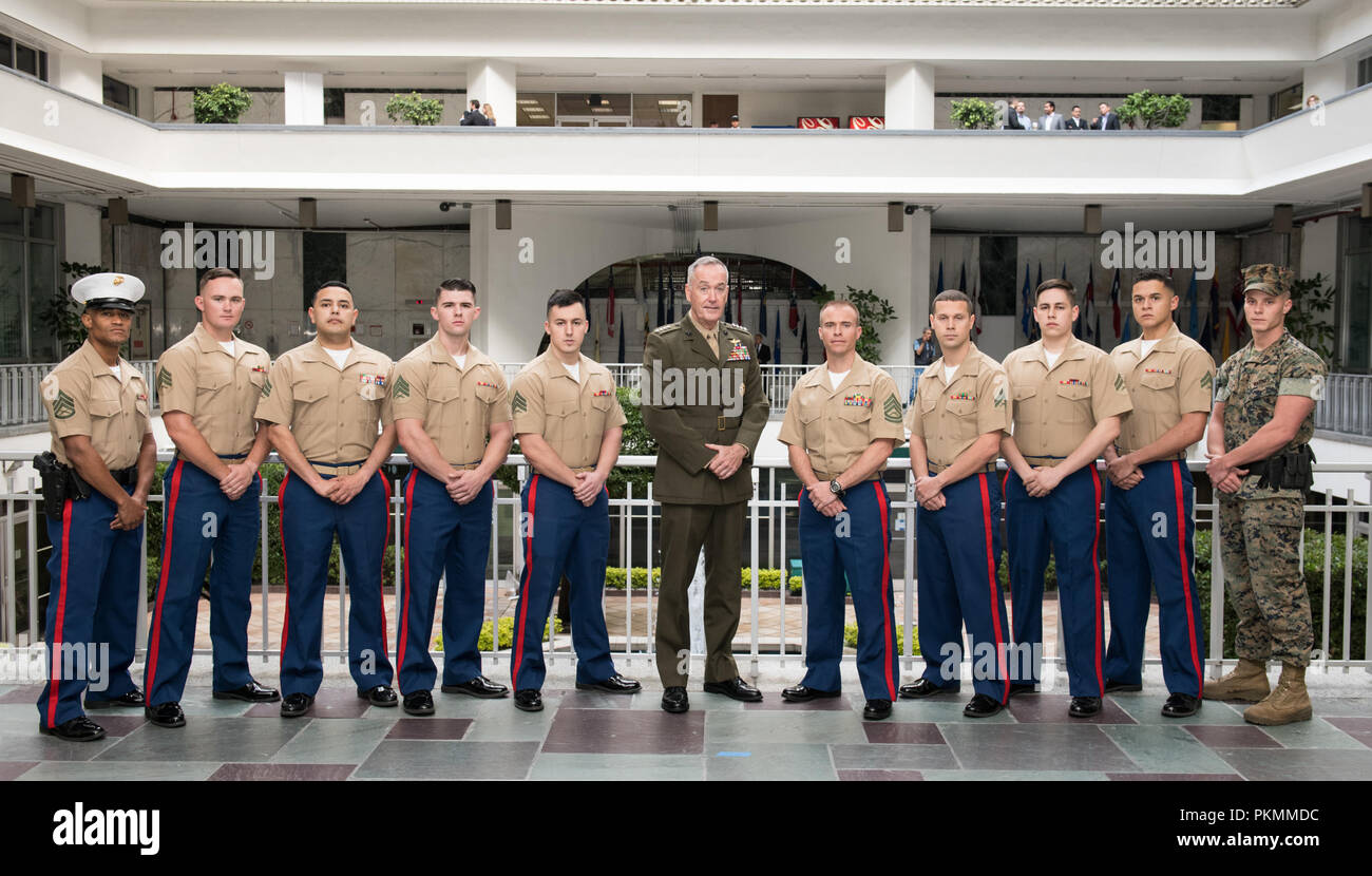 Mexico City, Mexico. 13th Sep, 2018. U.S. Marine Corps Gen. Joe Dunford ...