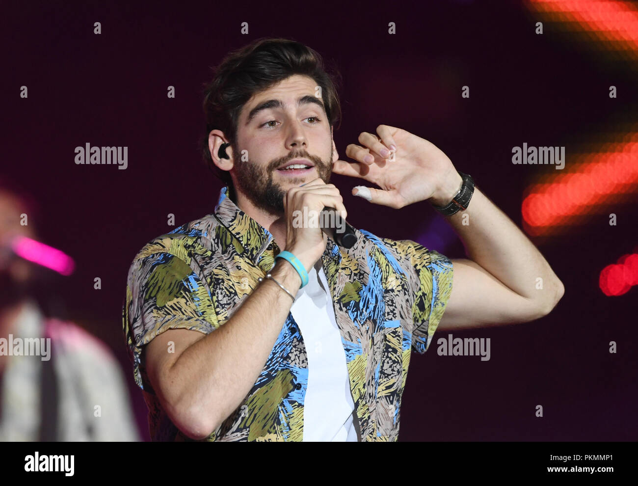 13 September 2018, Baden-Wuerttemberg, Baden-Baden: Singer Alvaro Soler ...