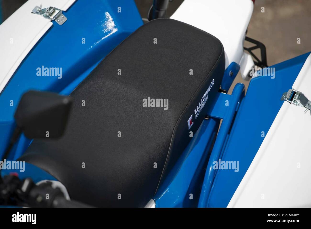 Russia. 13th Sep, 2018. Electro motorcycle IZH Pulsar in detail by ...