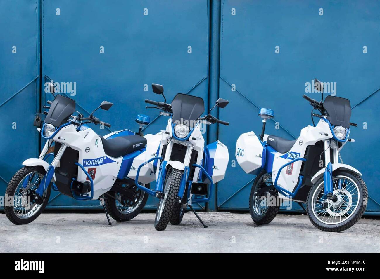 Russia. 13th Sep, 2018. Electro motorcycle IZH Pulsar in detail by ...