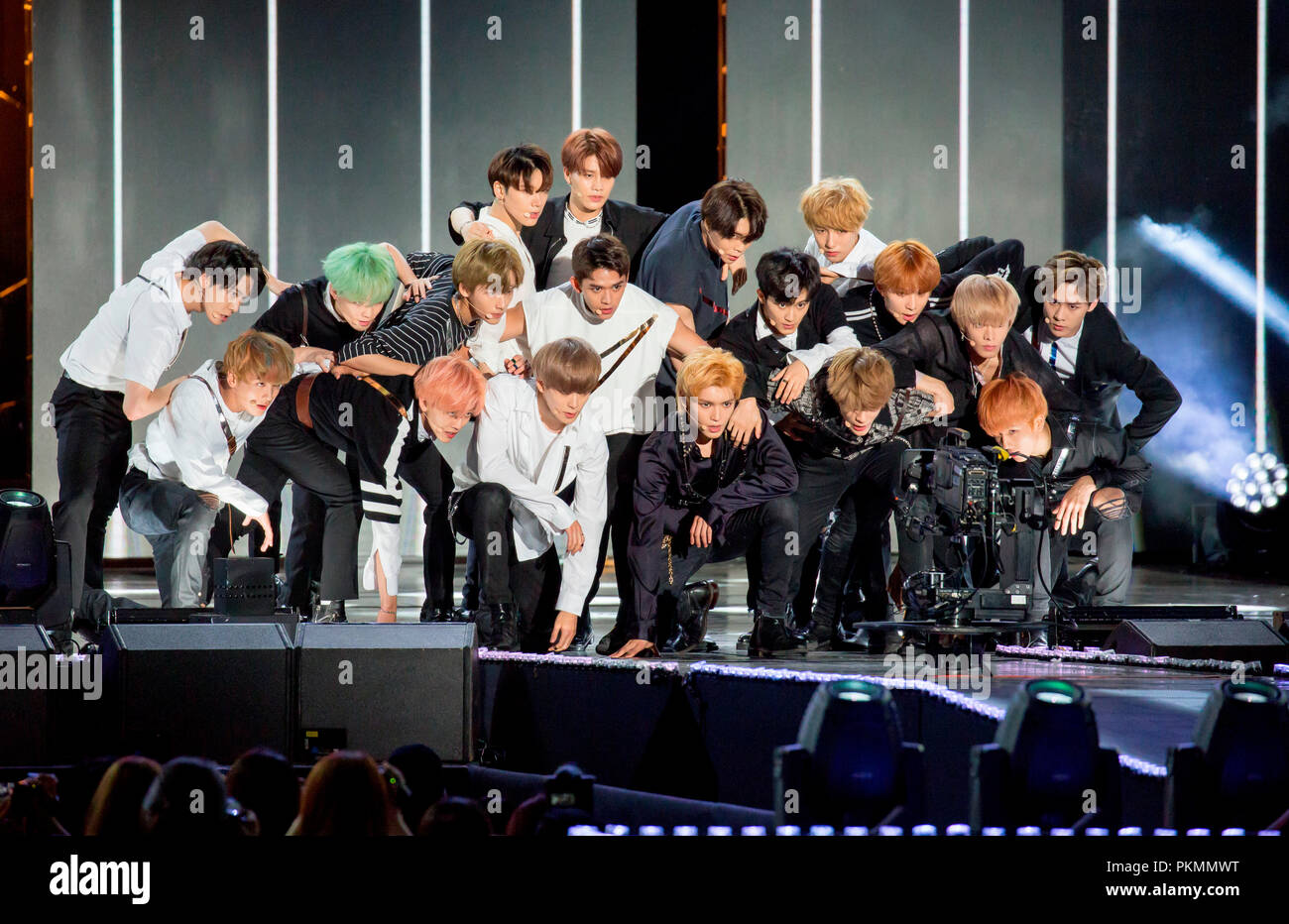 NCT 2018, Sep 8, 2018 : NCT 2018 performs at the MBC Korean Music Wave 2018 concert in Seoul ...