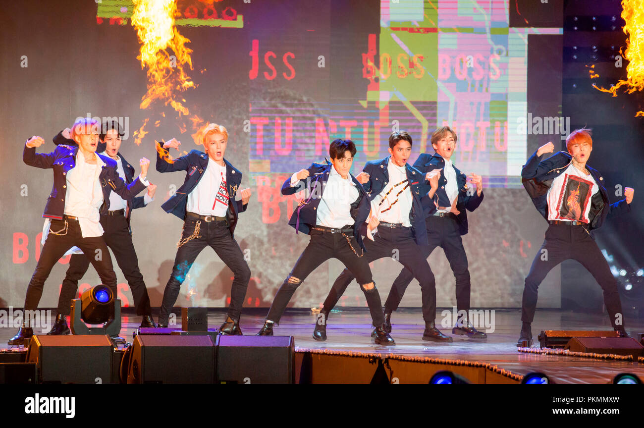 NCT U, Sep 8, 2018 : NCT U performs at the MBC Korean Music Wave 2018 ...