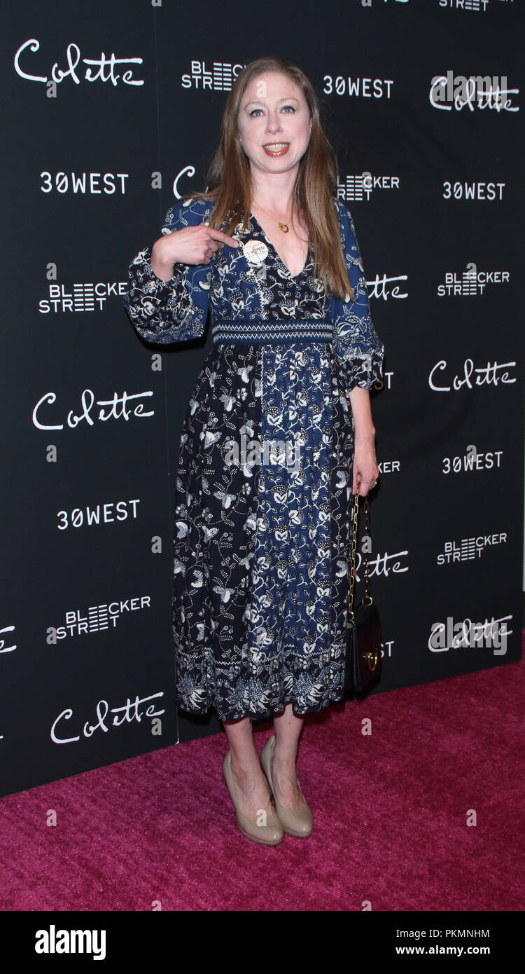 NEW YORK, NY - SEPTEMBER 13: Chelsea Clinton at the special screening ...