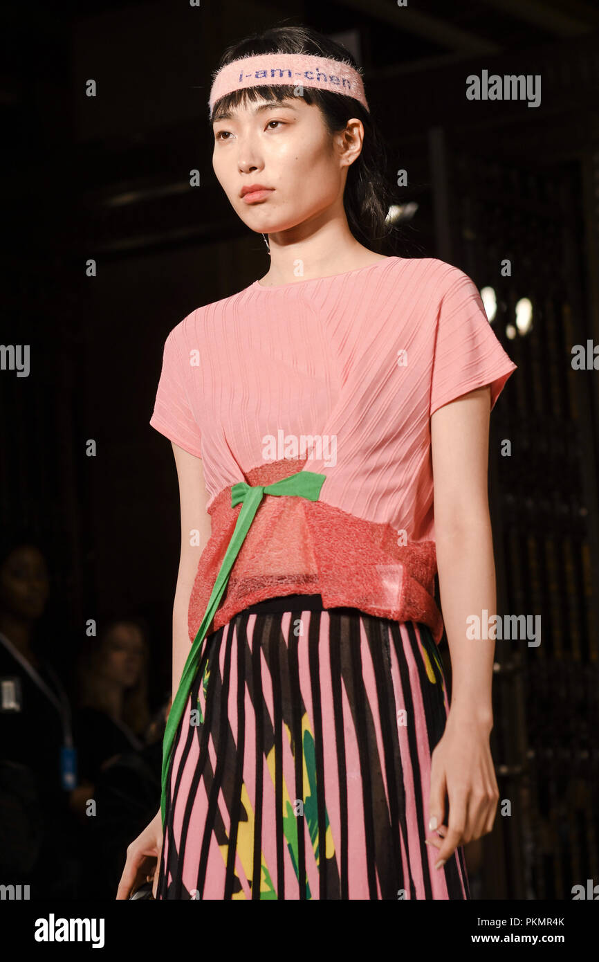 London, UK. 14th September 2018. Designer I-Am-Chen showcases is latest ...