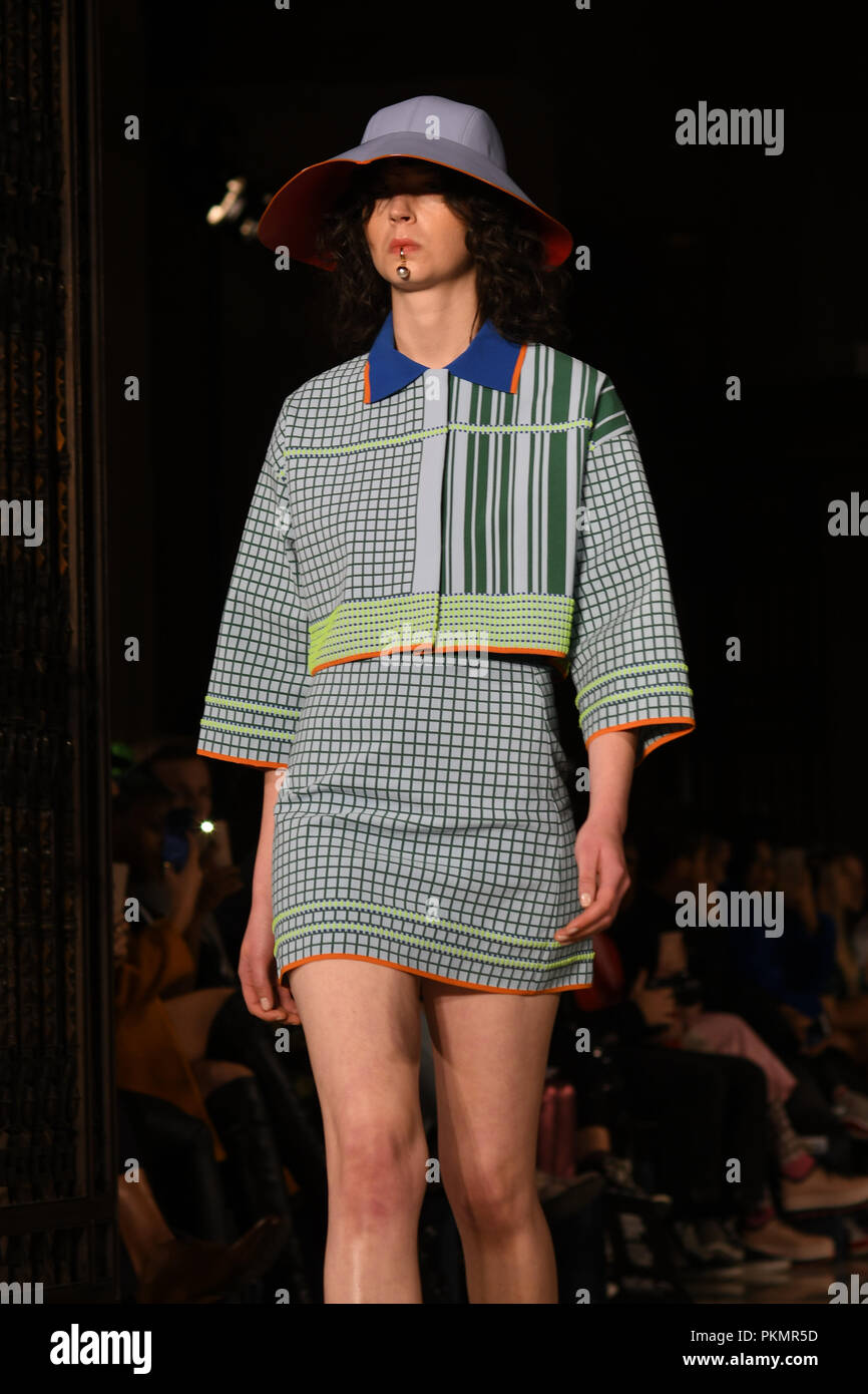 London, UK. 14th September 2018. Designer I-Am-Chen showcases is latest ...