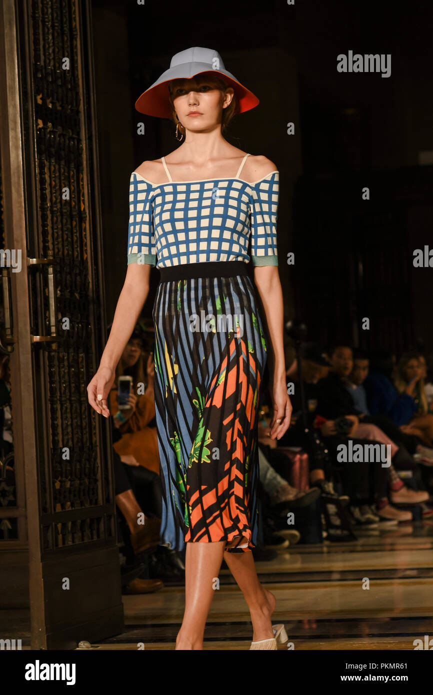 London, UK. 14th September 2018. Designer I-Am-Chen showcases is latest ...