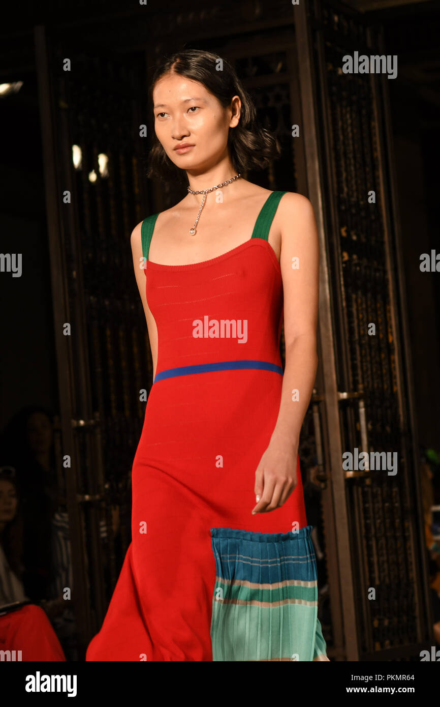 London, UK. 14th September 2018. Designer I-Am-Chen showcases is latest ...