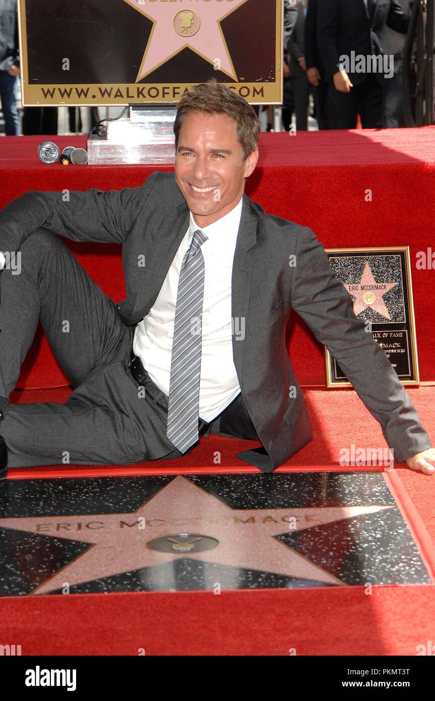 Los Angeles, CA, USA. 13th Sep, 2018. Eric McCormack at the induction ...
