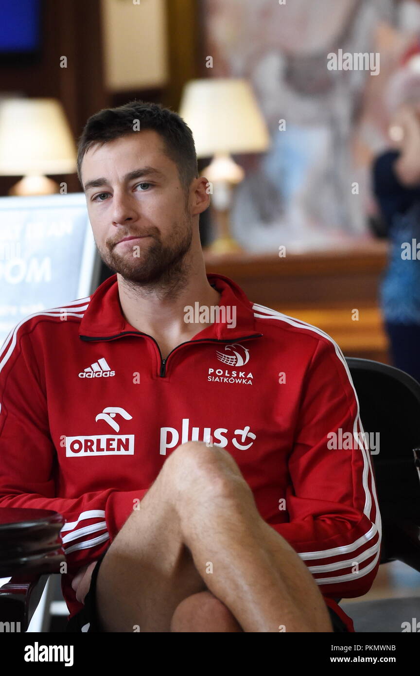 MICHAL KUBIAK Members of Poland's Volleyball National Team during Media ...