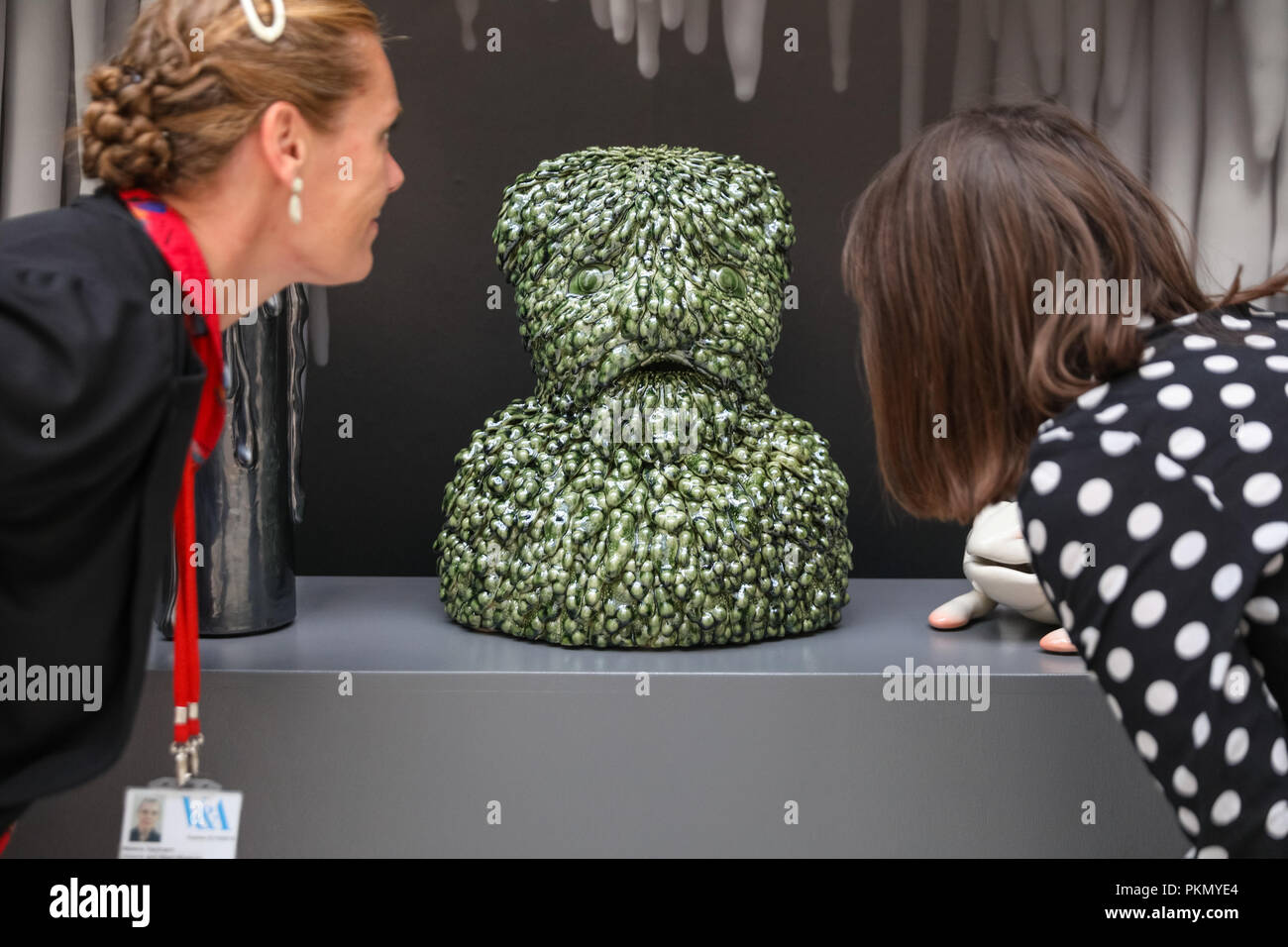 London, UK, 14th Sep 2018. Designer Marlene Hartmann Rasmussen and a ...